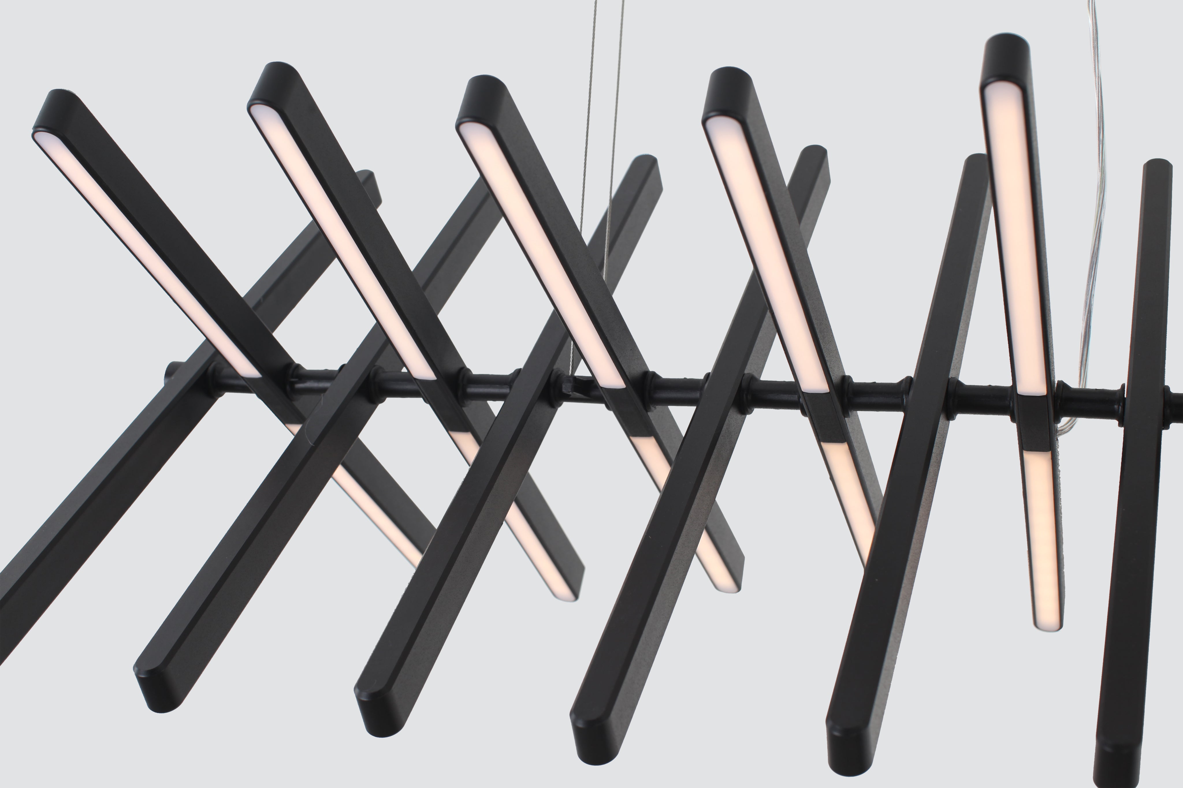 Adjustable Criss Cross Hanging LED Pendant – Modern Concept