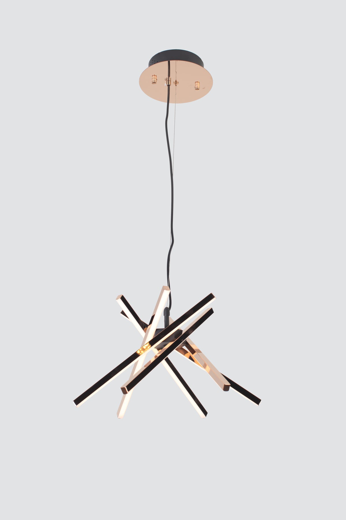 Geometric Linear LED Hanging Lighting – Modern Concept