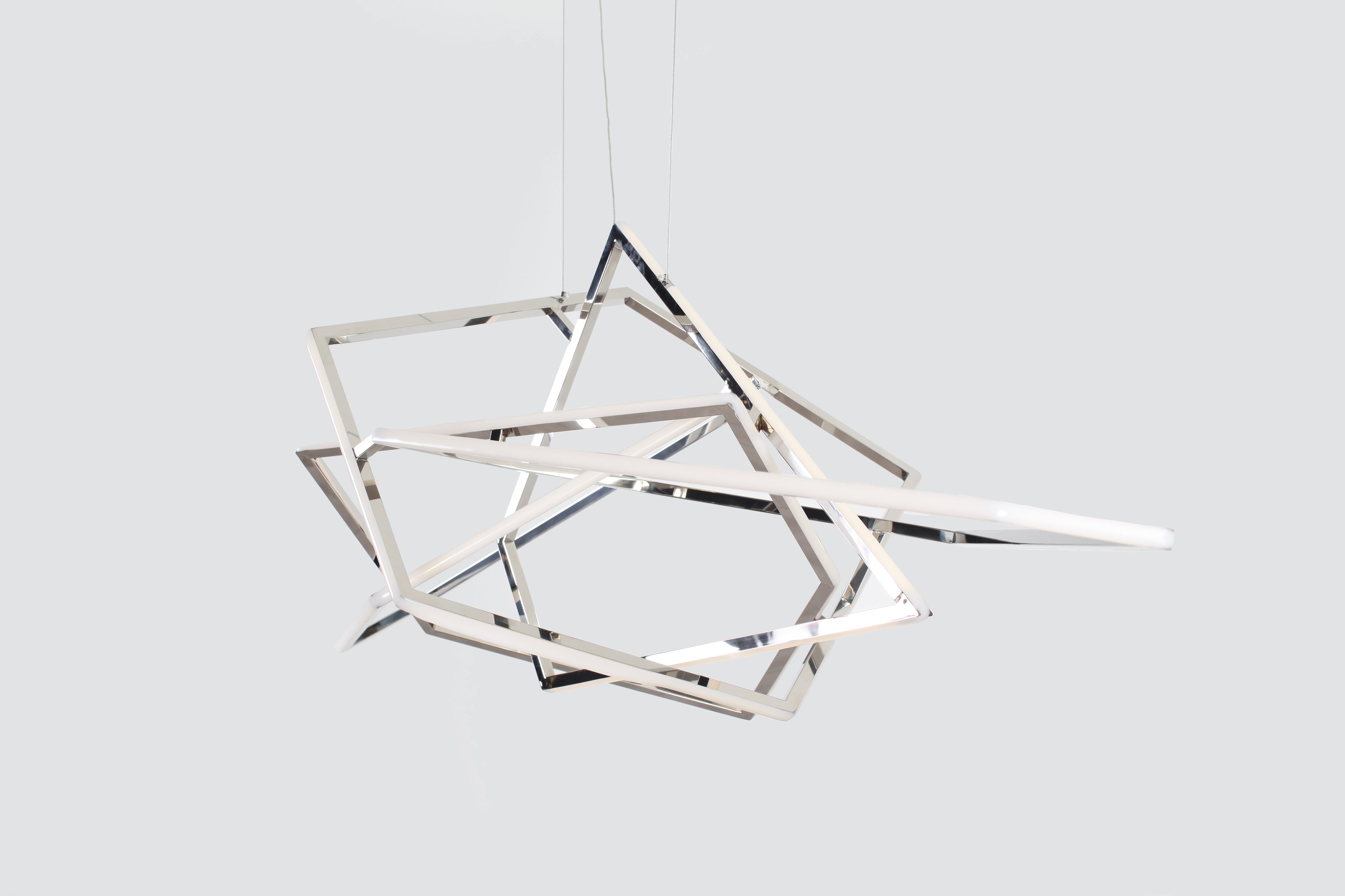 Geometric Minimalistic LED chandelier – Modern Concept